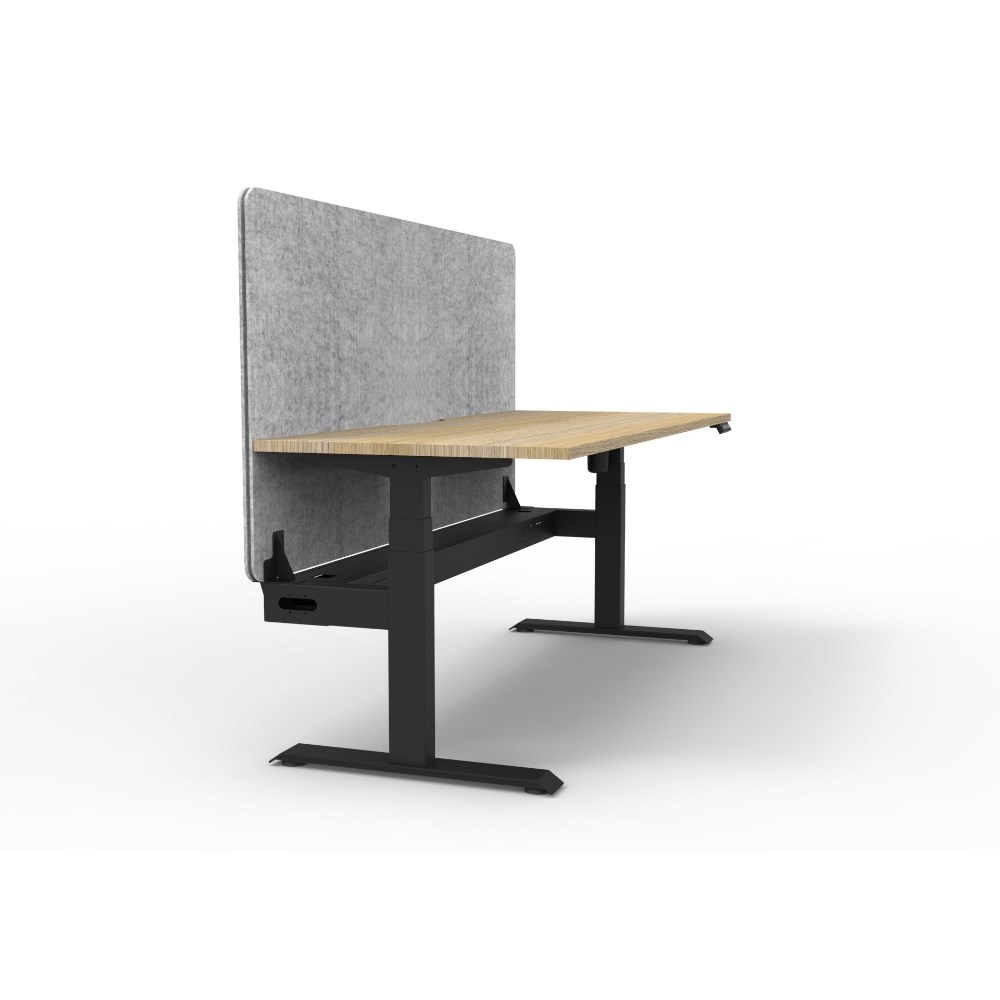 Office Furniture - Boost Light Desk Height Adjustable + Grey Eco Screen ...